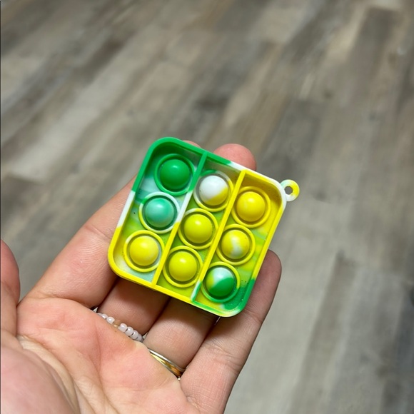 Toys | Green And Yellow Mini Pop It Fidget Toy | Poshmark